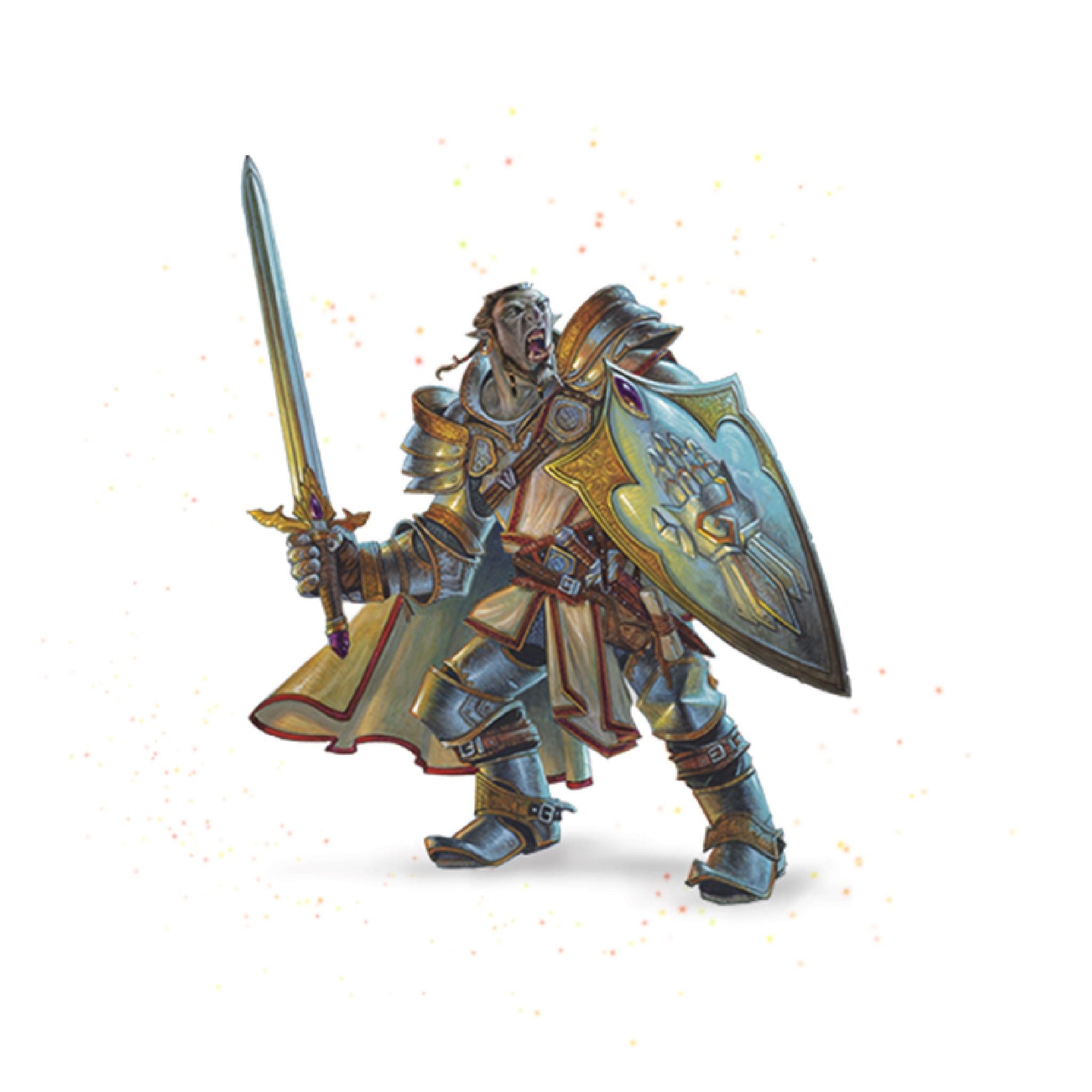 Metal DnD Dice Set - Paladin / Cleric – The Travelling Merchant